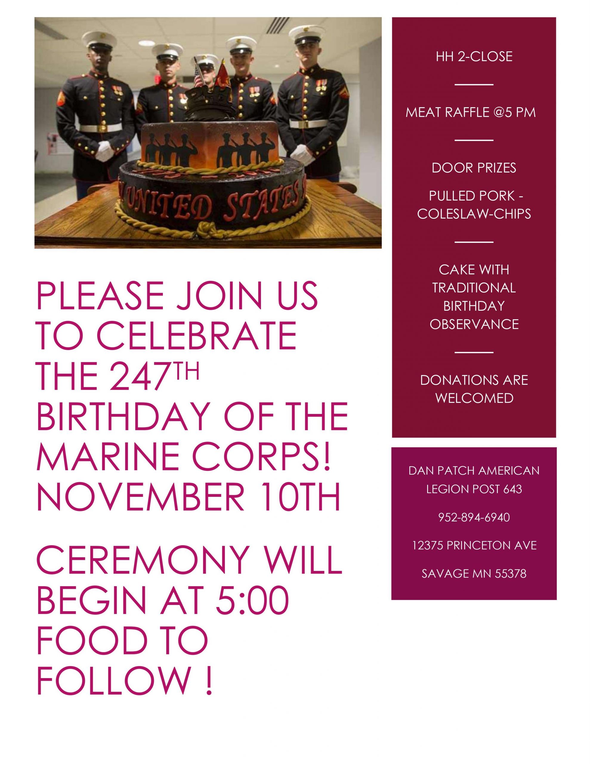 Events / Calendar – Dan Patch American Legion Post 643