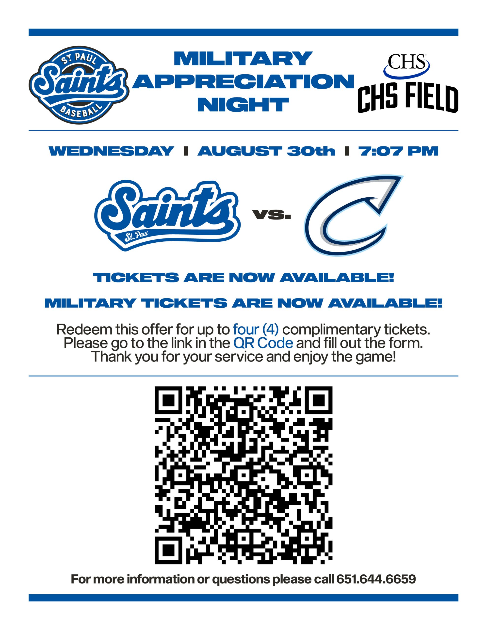 Military Appreciation Night – CHS Field – Dan Patch American Legion ...
